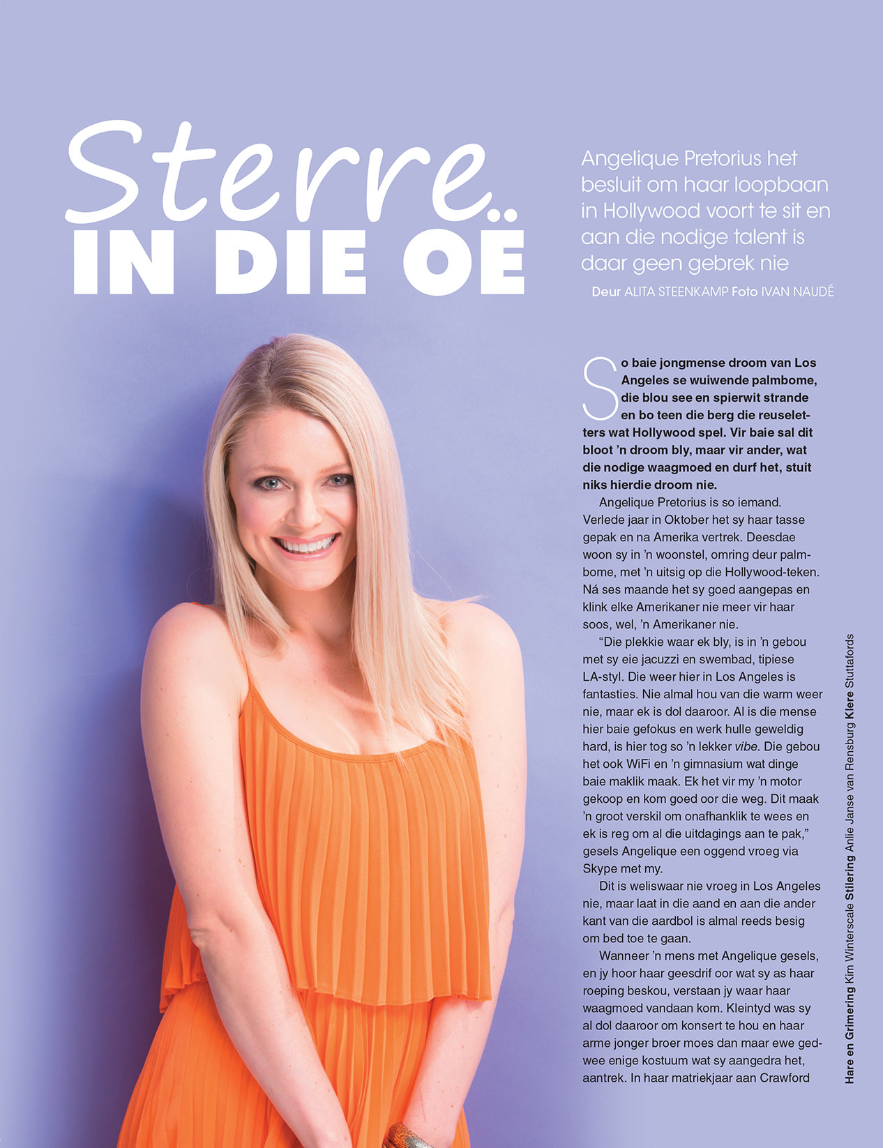 News - Angelique Pretorius Official Website